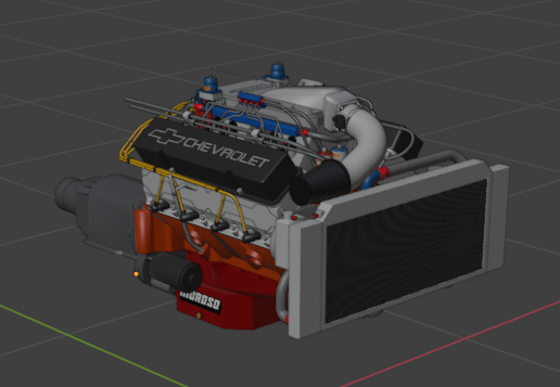🎲 Nitrous engine for scale models・ STL File for 3D printing・Cults