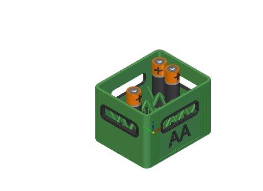 Free OBJ file Battery storage [Beer compartment style] 🔋 ・3D printer ...