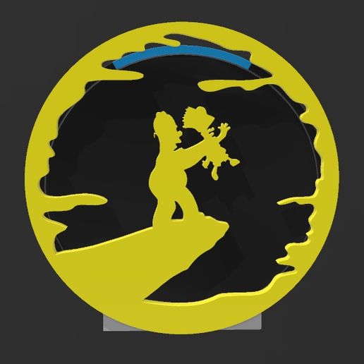 🍎 Suporte Alexa Echo Pop Homer e Bart Simpson・ STL File for 3D printing ...