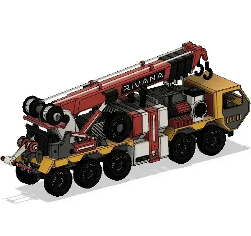 🚚 Yellow Heavy Recovery Truck(MMRS) with Movements・Free 3D File for ・Cults
