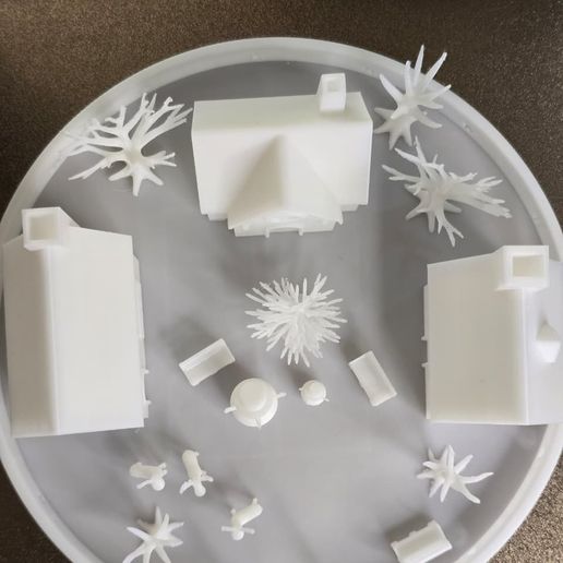 🎄 3D Printable Christmas Village Set・ STL File for 3D printing・Cults