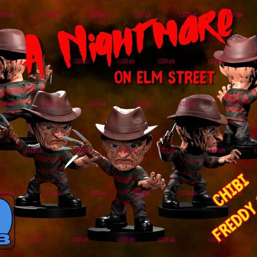 🎃 Chibi Horror Slashers Bundle – STL Files (Myers, Jason, Freddy)・ 3D ...