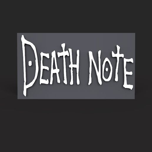 3D file Death note 3D logo 🗿 ・Model to download and 3D print・Cults