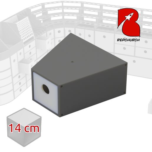 📦 0,5 Alpha Corner Box 1d・ 3D File for ・Cults