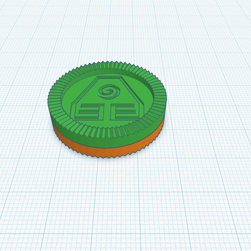 🌍 Earth vs Air Nation Checker Piece (Custom Game Token)・ STL File for ...