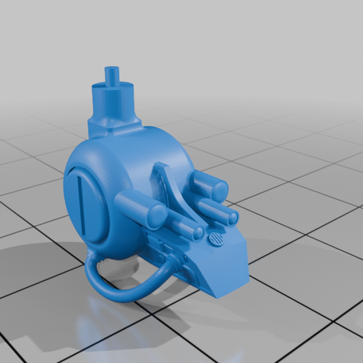 🎨 Beaky Armiger Knight Head 40K V2・Free 3D File for ・Cults