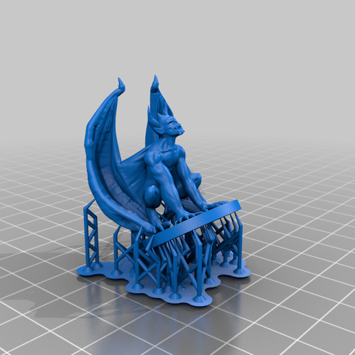 😈 Gargoyle・Free STL File for 3D printing・Cults