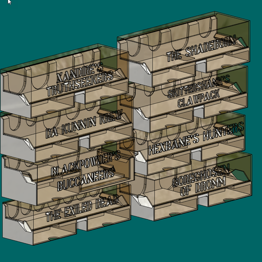 🎲 ALL 8 HARROWDEEP / NETHERMAZE HOLDERS, 3D-FILES W U STORAGE・ STL File ...