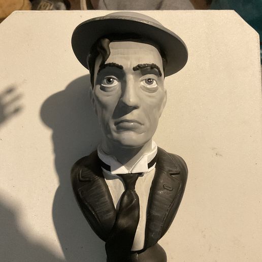 3D printable Buster Keaton bust • made with OG Saturn・Cults
