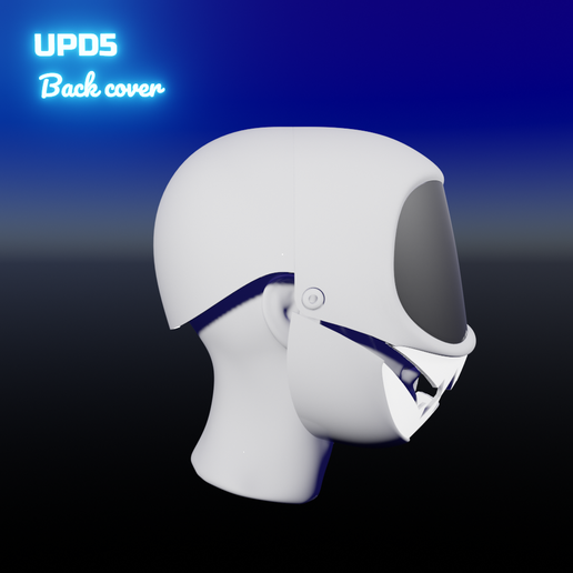 🤖 Murder Drones Mask (v2) with Articulated Jaw・ STL File for 3D printing・Cults