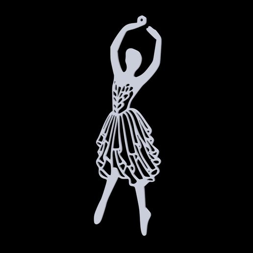 STL file Keychain Girl Dance 🗝️ ・3D printing idea to download・Cults