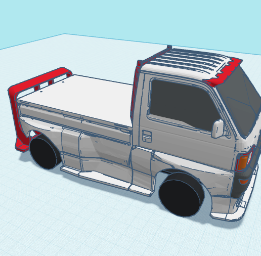 🚚 LDRC 1/18 U42T Drift kei Minicab Truck・ STL File for 3D printing・Cults