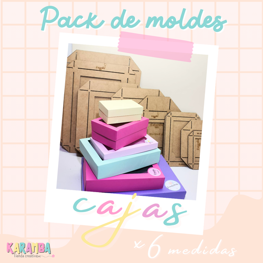 3D file Mold in MDF of 3mm to create for 6 boxes with lid and viewer 🎂 ...