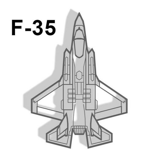 🌩️ F-35 LIGHTNING II WALL ART・ STL File for ・Cults