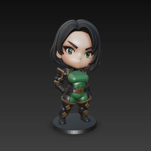 🔫 viper chibi valorant・ STL File for 3D printing・Cults