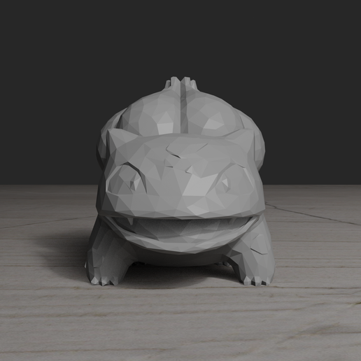 STL file Bulbasaur - Low poly 🐉 ・3D printer design to download・Cults