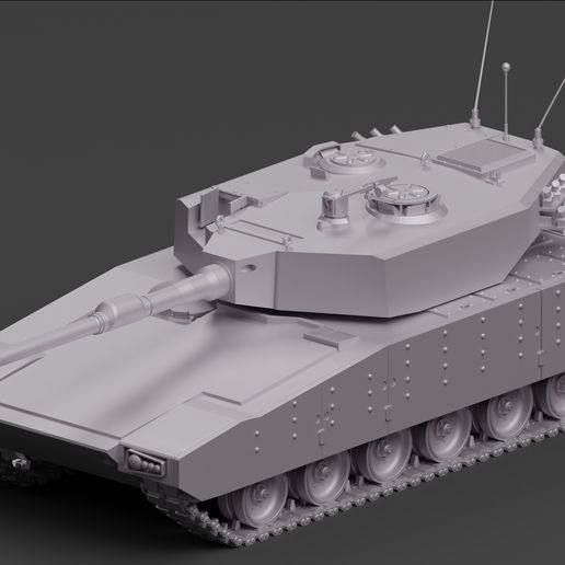 3D file Swiss NKPz MBT prototype 🐆 ・3D printing idea to download・Cults
