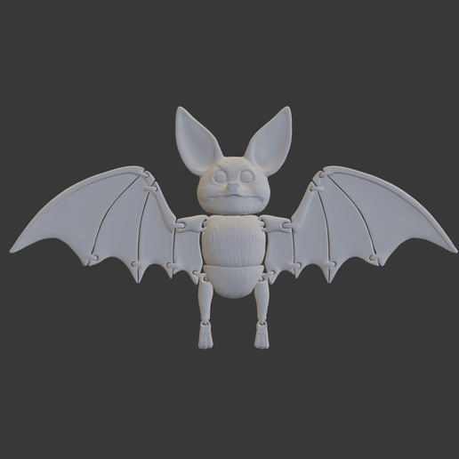 STL file ARTICULATED Fall Bat FLEXI 🍂 (OBJ)・Model to download and 3D ...