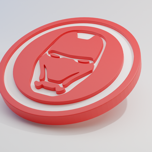 🦾 Ironman Coaster / Token・Free STL File for 3D printing・Cults