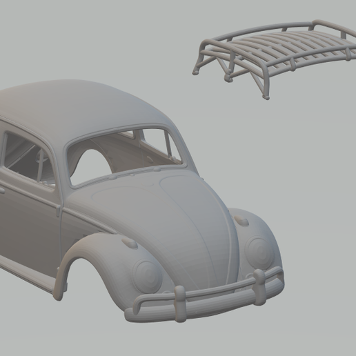 🪲 Vw beetle sedan・ STL File for ・Cults