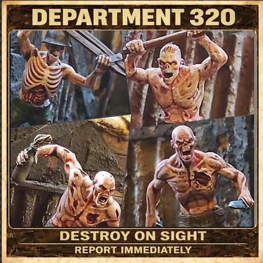 🧟 Reanimated Hostiles Pack - Trench Horror Miniatures (IR012) 28mm/32mm ...