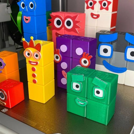 🫖 Numberblocks Full Pack (1 to 10)・ 3D File for 3D printing・Cults