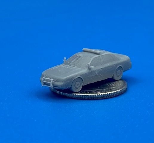 👑 For Crown Vic Police Car N-Scale・ STL File for ・Cults