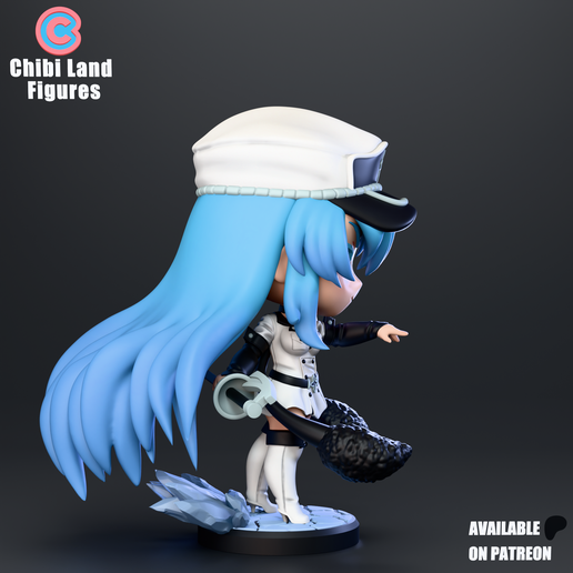 arquivo 3D Esdeath Chibi - Akame Ga Kill Fanart 👾 ・modelo para ...