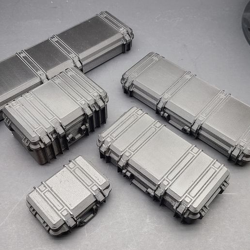 📦 Mini Hard Cases - Functional (6 sizes)・ STL File for ・Cults