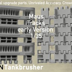 Download 2 3D models from Panzer VIII - Maus - workable tracks - 1/35 ...