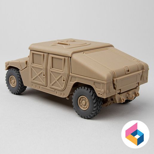 🪖 Foldable Humvee/Hummer・ STL File for 3D printing・Cults