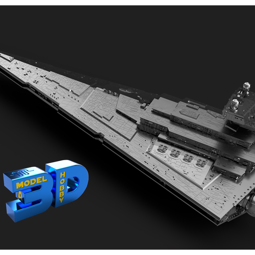 ⭐ Star Destroyer - Chimaera・ 3D File for 3D printing・Cults