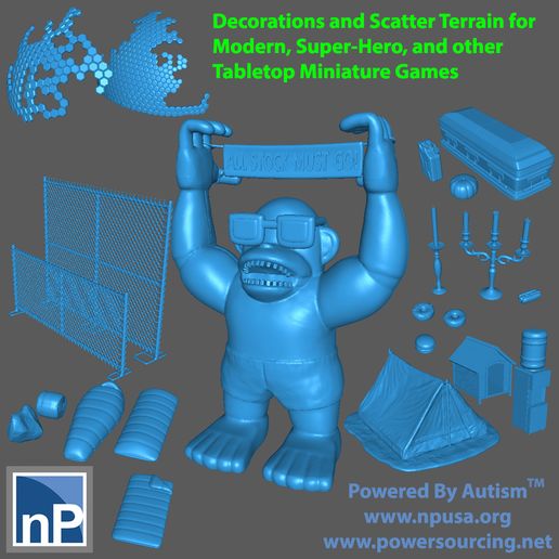 3D file Modern / Super-Hero / Horror terrain and base decorations 07 🎲 ...