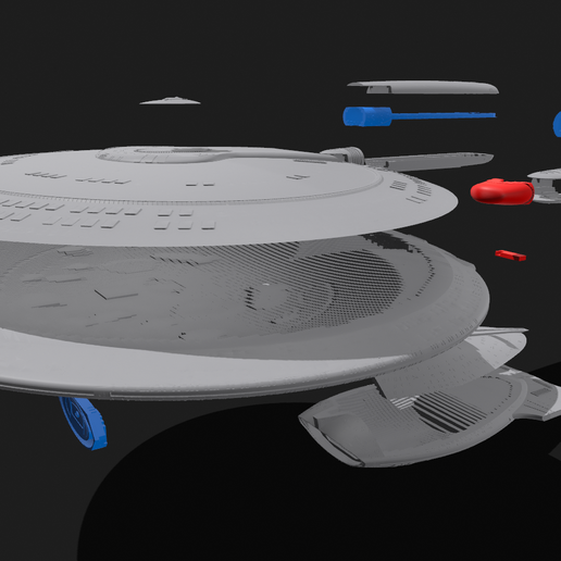 ⭐ Enterprise D Kit・ 3D File for 3D printing・Cults