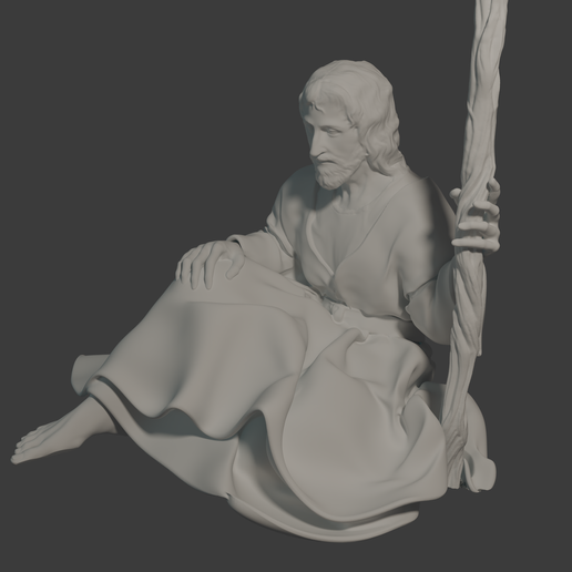 🎄 St. Joseph (Figure of Bethlehem)・ STL File for 3D printing・Cults