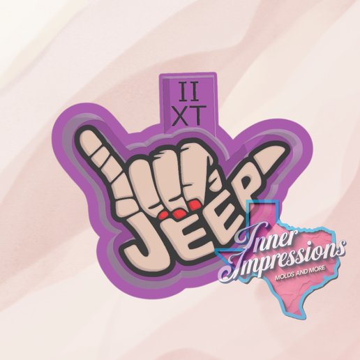Jeep Hand Freshie Mold・ STL File for 3D printing・Cults