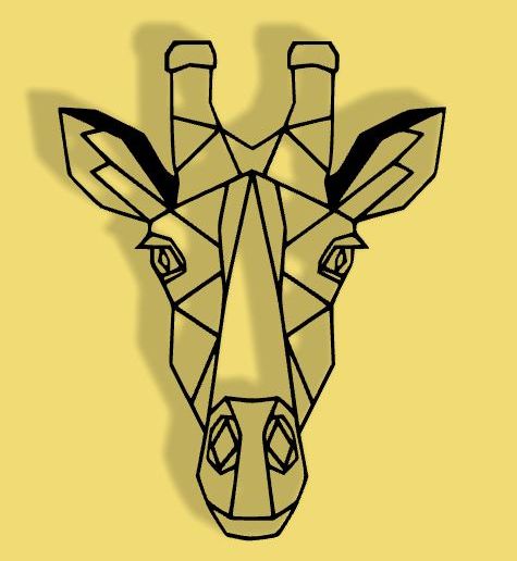 geometric giraffe