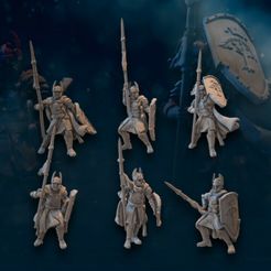 3D file 6x High Human Warrior with Sword and Shield | High Humans ...