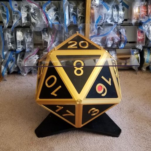 Archivo 3D D20 End Table 🔚 ・Diseño imprimible en 3D para descargar・Cults