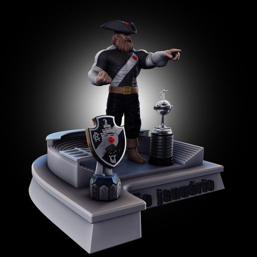 ⚽ Mascote Vasco Almirante no São Januário・ 3D File for 3D printing・Cults