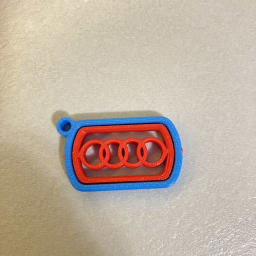 STL file AUDI KEY RING PRINT IN PLACE 🚗 ・3D printing model to download ...