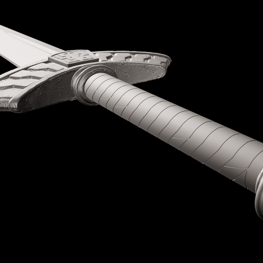 🫡 Shinra Soldier Sword Zack Fair 2ed Class - FF7 cc Reunion - 3D Print ...