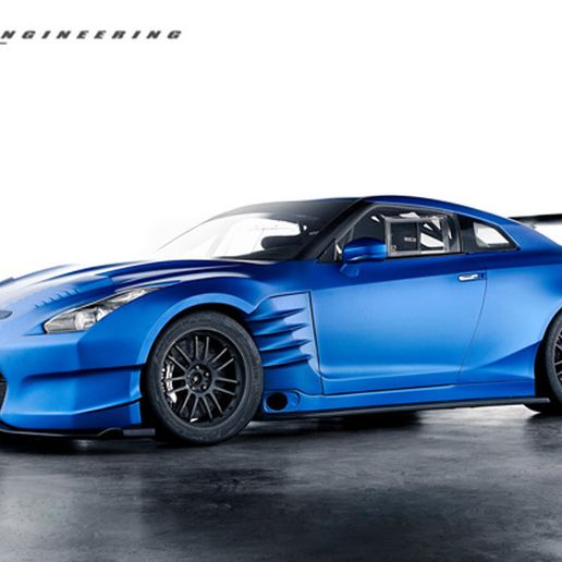 🚗 2012 Nissan GT-R Ben Sopra Fast and Furious 6・ STL File for 3D ...