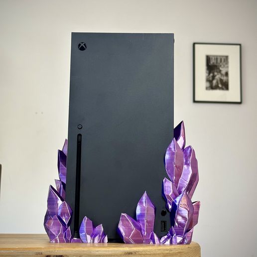 🎮 Xbox Crystal Decor Series X - Print-in-Place・ 3D File for ・Cults