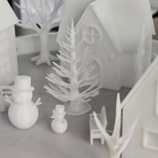 🎄 3D Printable Christmas Village Set・ STL File for 3D printing・Cults