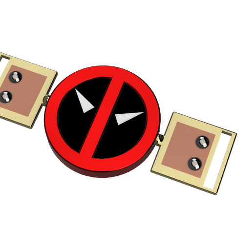 3D file DeadPool Logo + DeadPool Belt 👾 ・Model to download and 3D print ...