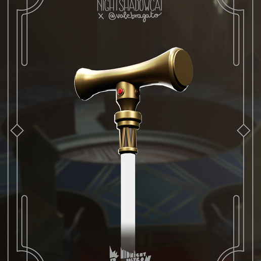 🦯 Nightshadowcat's Councilor Viktor Arcane AU - Cane・ STL File for 3D ...