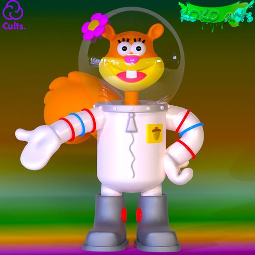 Archivo STL Sandy Cheeks 🌐 (OBJ)・Diseño para descargar y imprimir en 3D ...