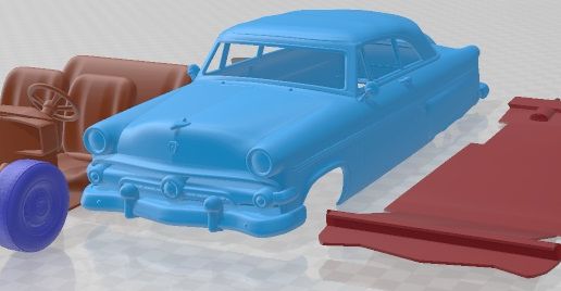 🚙 Ford Crestline Sunliner 1954 Printable Car・ 3D File for 3D printing・Cults