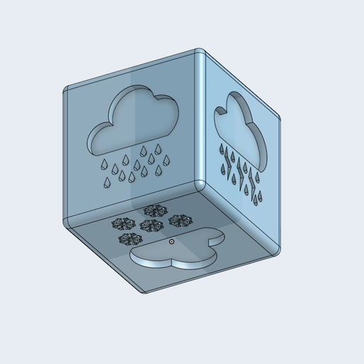 🎲 Weather and disaster dice・Free STL File for ・Cults